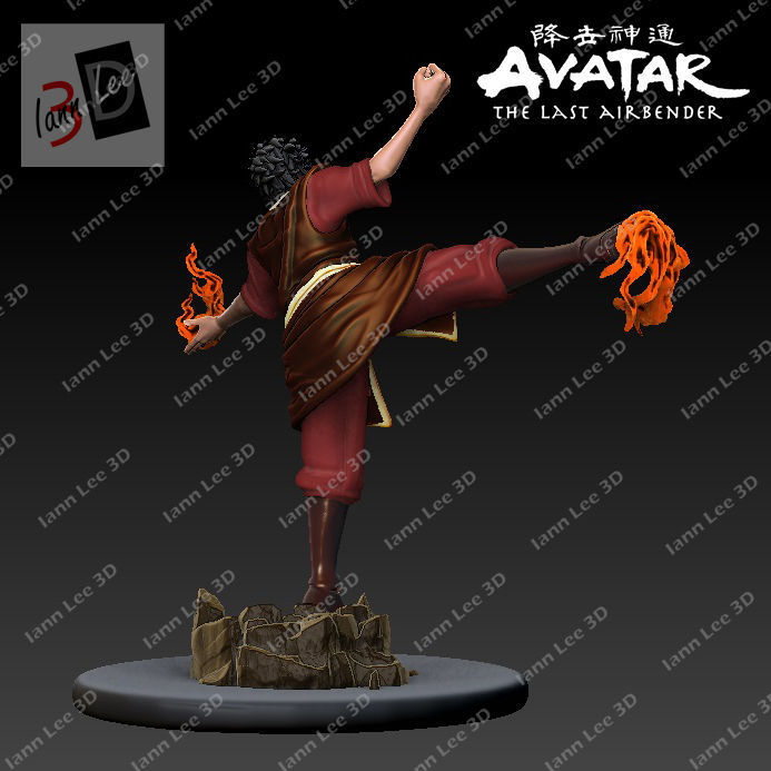 AVATAR AANG THE LAST AIRBENDER ZUKO FAN ART 3D model 3D printable ...