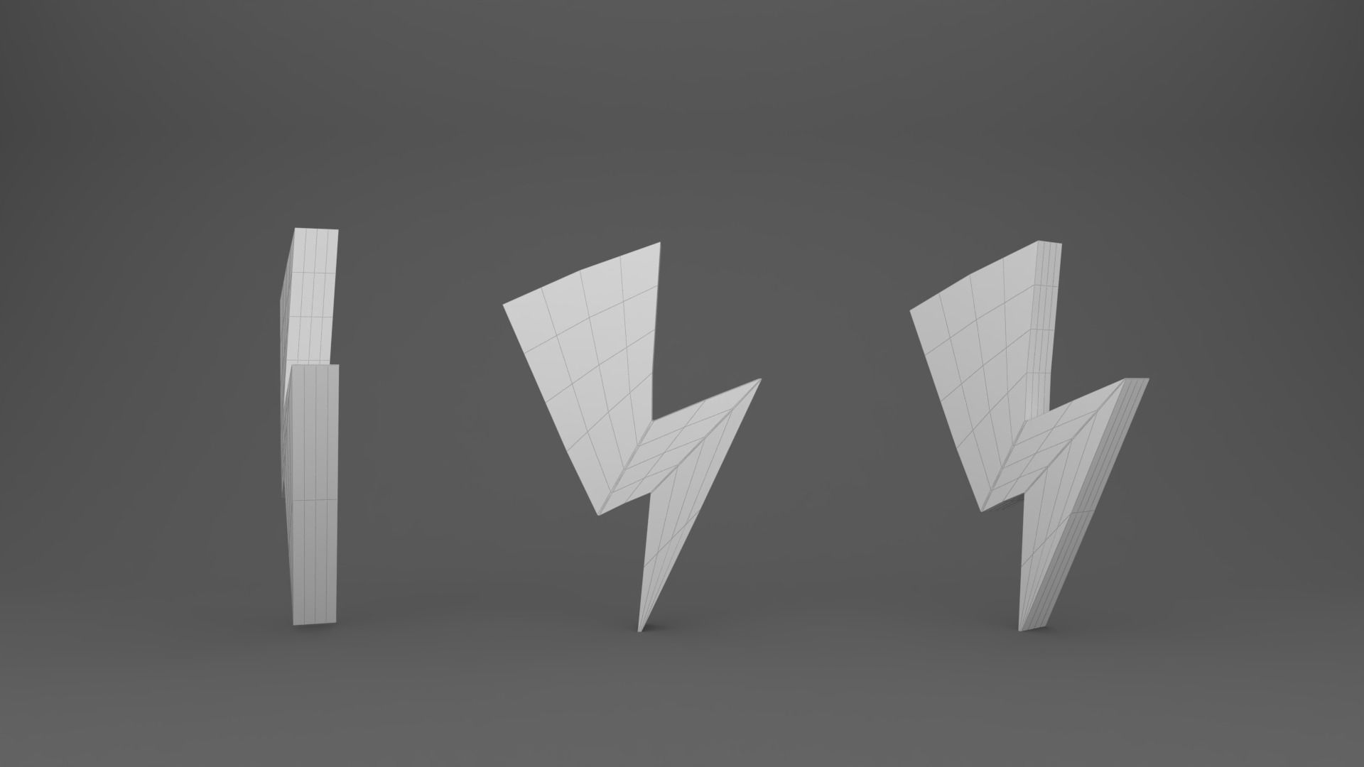 3D model Lightning Symbol v4 VR / AR / low-poly | CGTrader