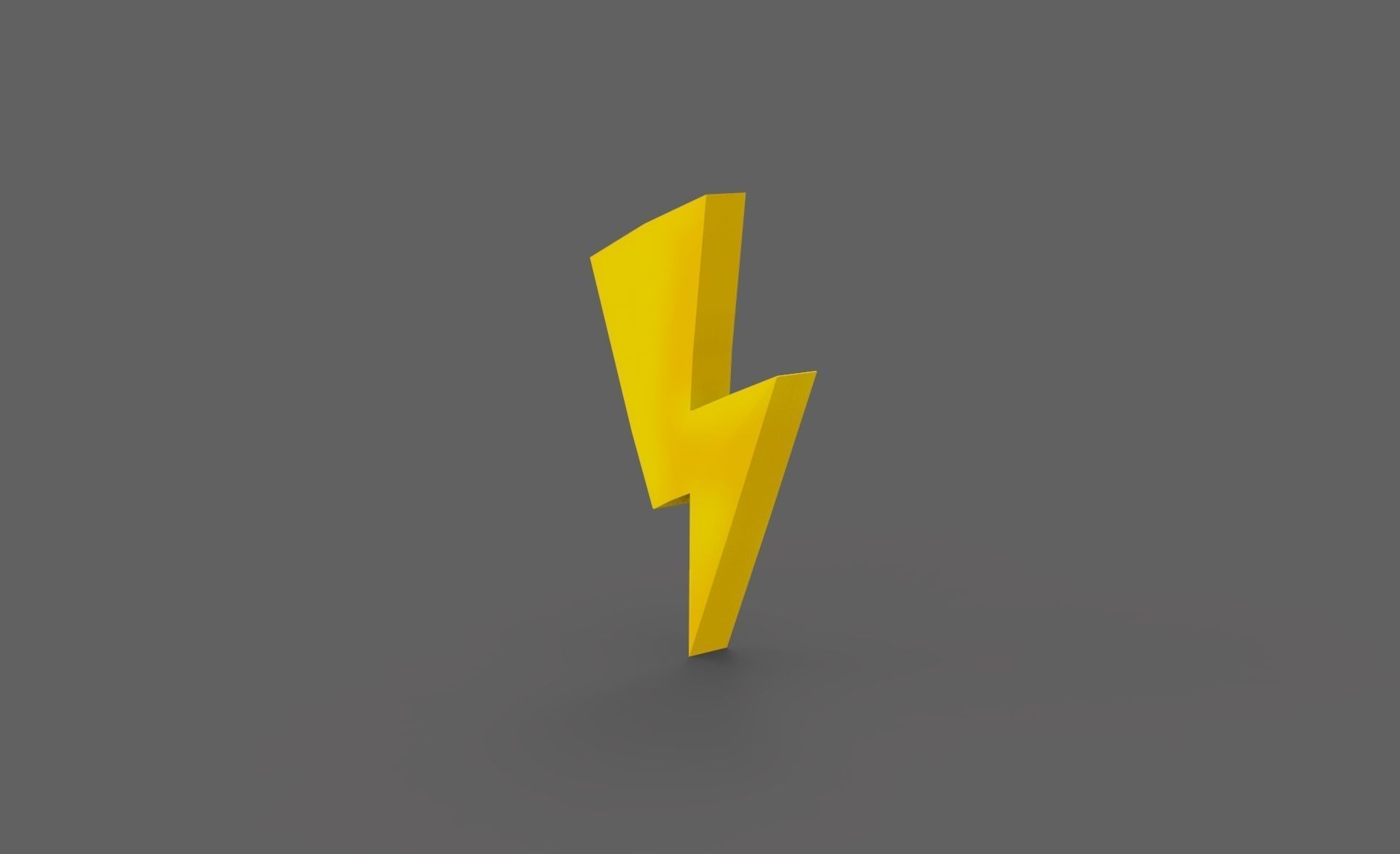 3D model Lightning Symbol v4 VR / AR / low-poly | CGTrader