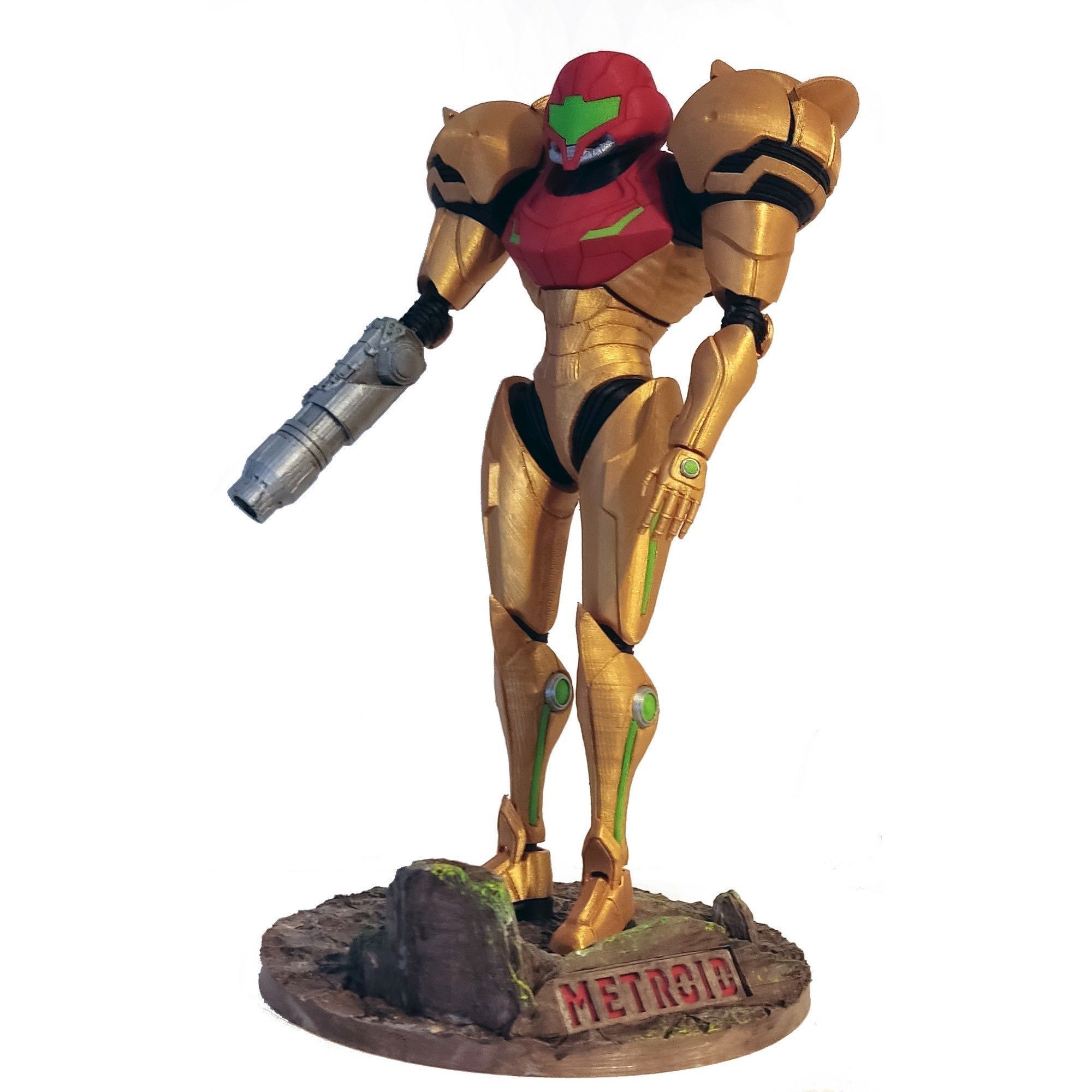 METROID SAMUS ARAN IN VARIA SUIT ARTICULATED AND PRINTABLE 3D model 3D ...