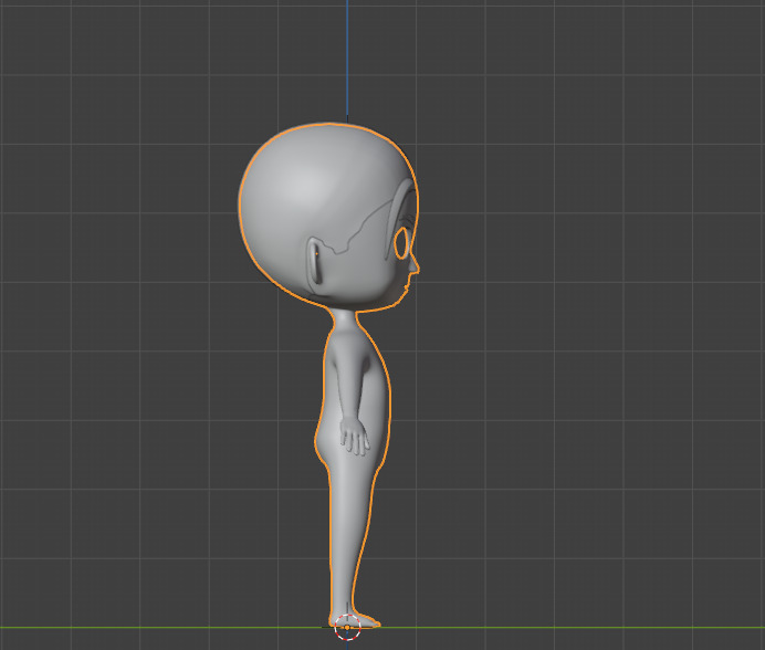 Chibi character base free 3D model | CGTrader