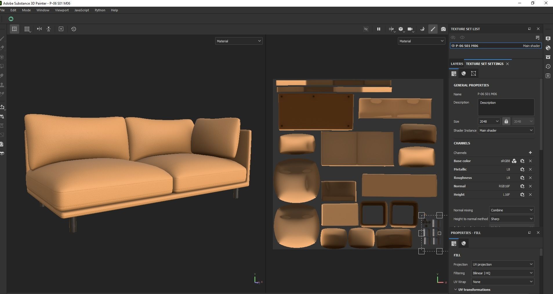 3D model Modern minimalist studio corner sofa VR / AR / low-poly | CGTrader