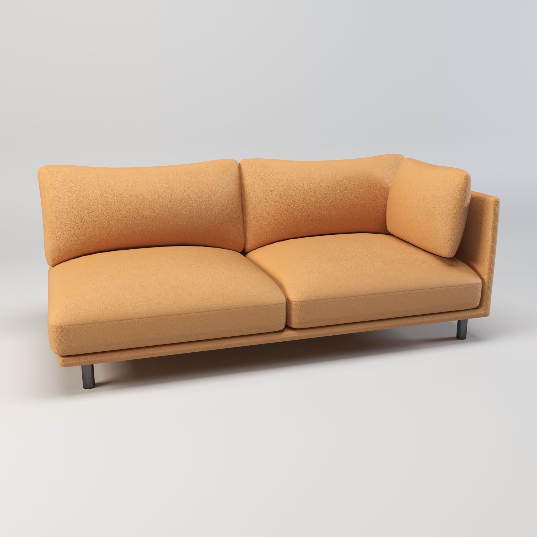 3D model Modern minimalist studio corner sofa VR / AR / low-poly | CGTrader