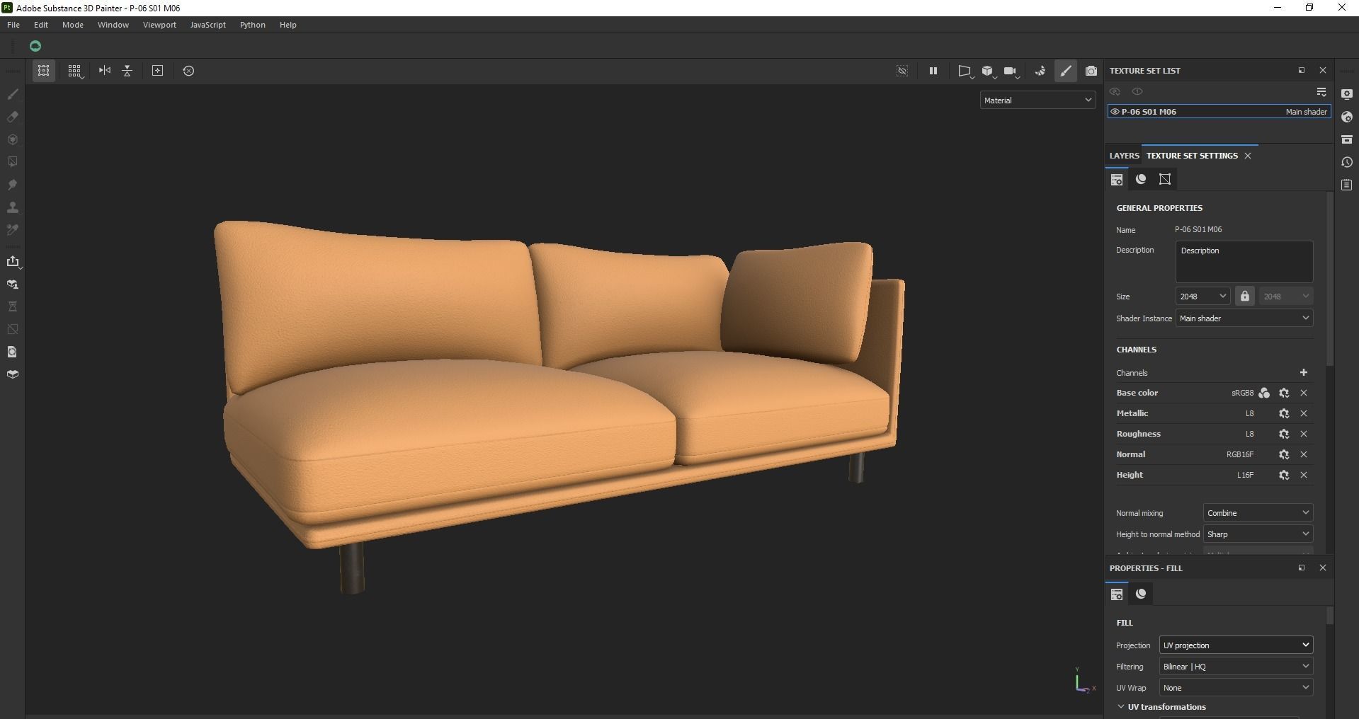 3D model Modern minimalist studio corner sofa VR / AR / low-poly | CGTrader
