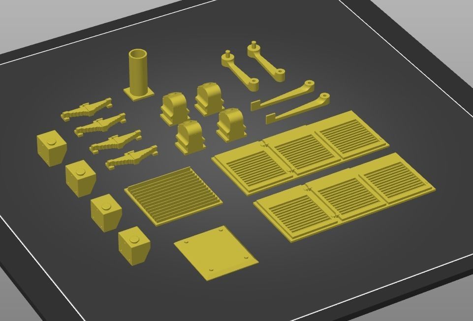 STL files to 3D print a model of a Dutch SIK 307 shunter engine 3D ...