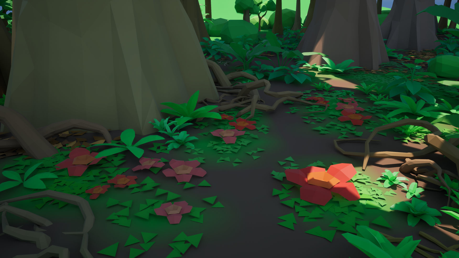 3D model Lowpoly Foliage Pack - Jungle VR / AR / low-poly | CGTrader