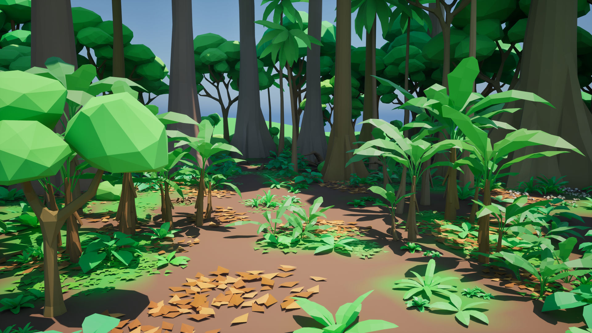 3D model Lowpoly Foliage Pack - Jungle VR / AR / low-poly | CGTrader