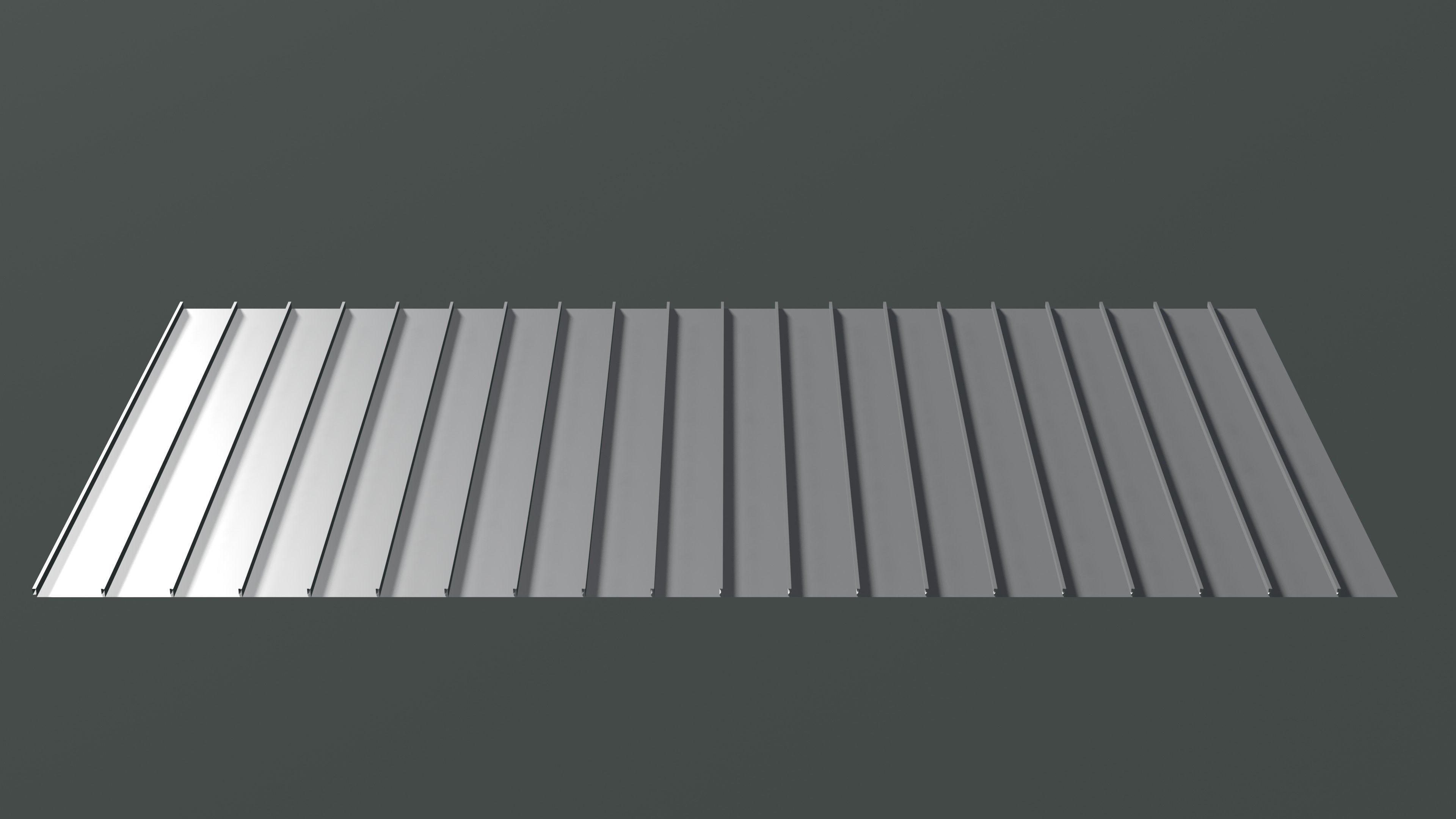 Metal sheet roofing 2402 3D model | CGTrader