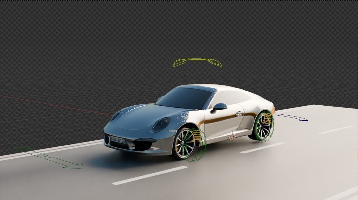 Porsche 911 Rigged free 3D model rigged | CGTrader
