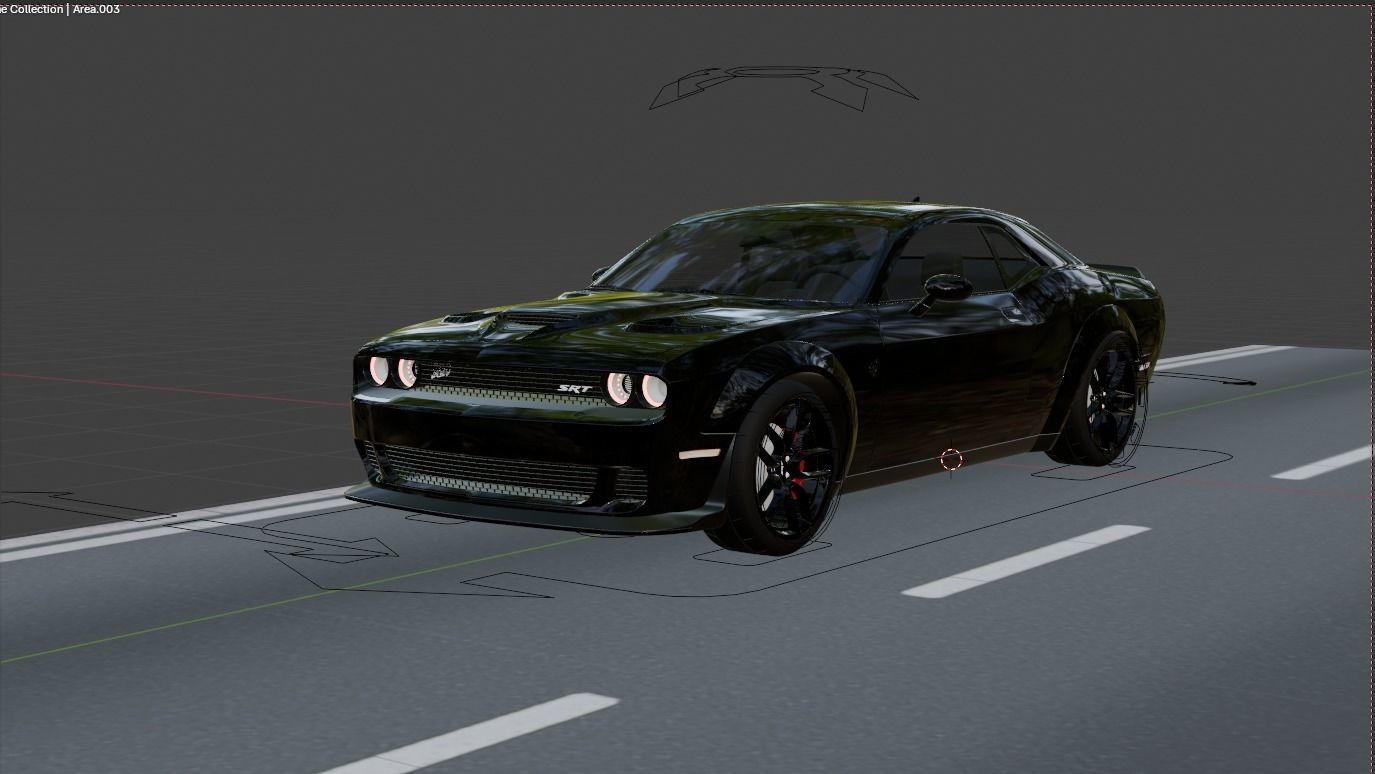 DODGE HELLCAT RIGGED free 3D model rigged | CGTrader