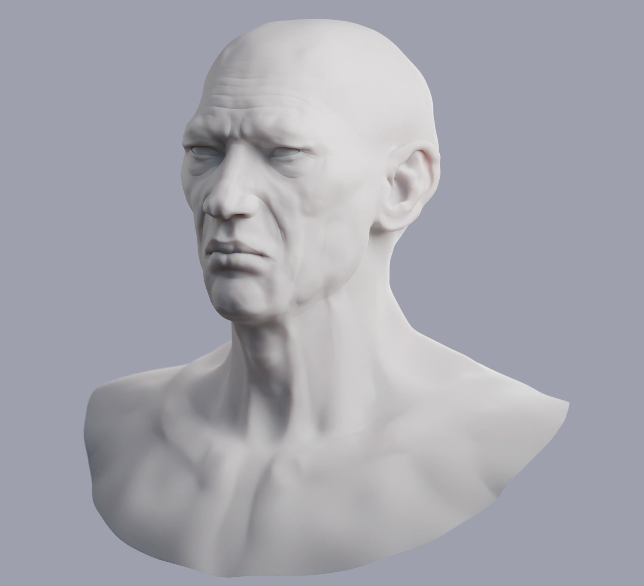 Male bust free VR / AR / low-poly 3D model | CGTrader
