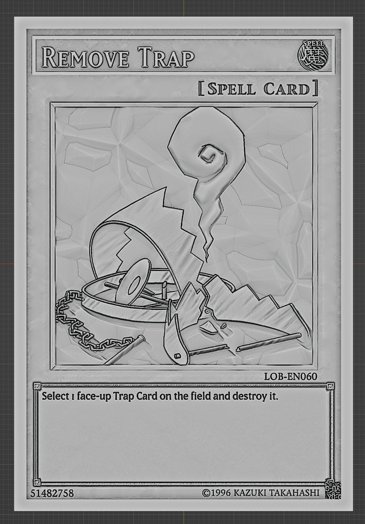 remove trap - yugioh free 3D model 3D printable | CGTrader