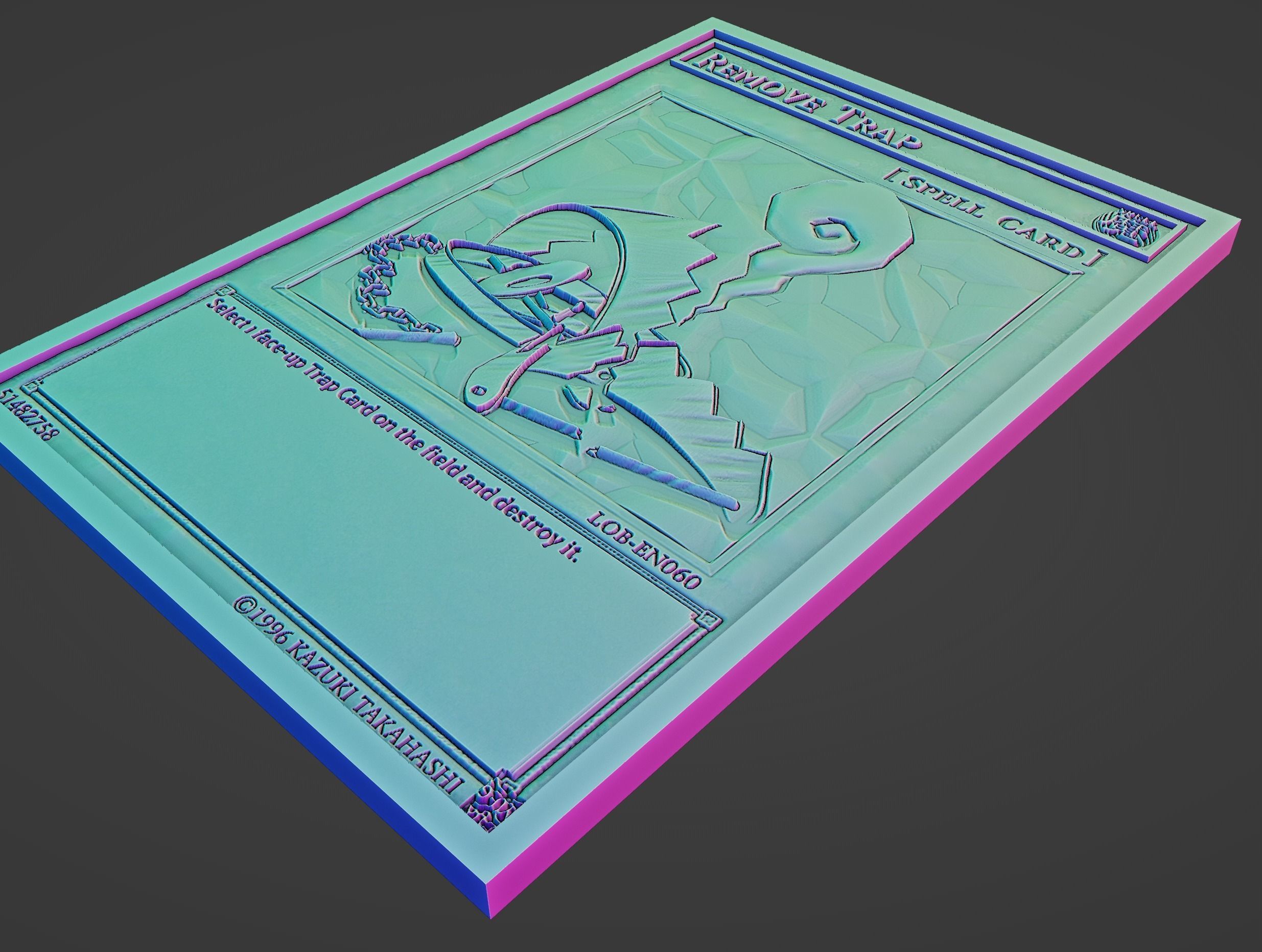 remove trap - yugioh free 3D model 3D printable | CGTrader