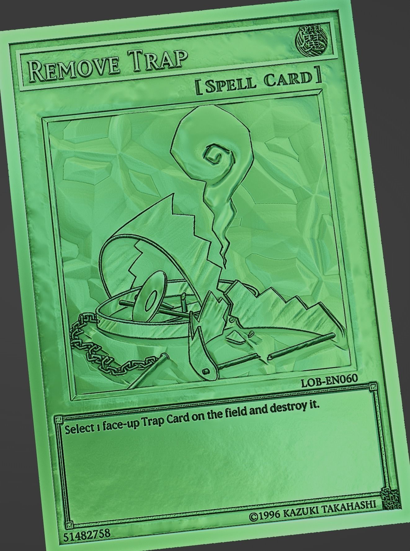 remove trap - yugioh free 3D model 3D printable | CGTrader