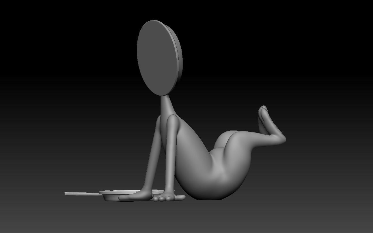 TOM AND JERRY - SHAPES OF TOM - PAN-SHAPED FACE 3D model 3D printable ...