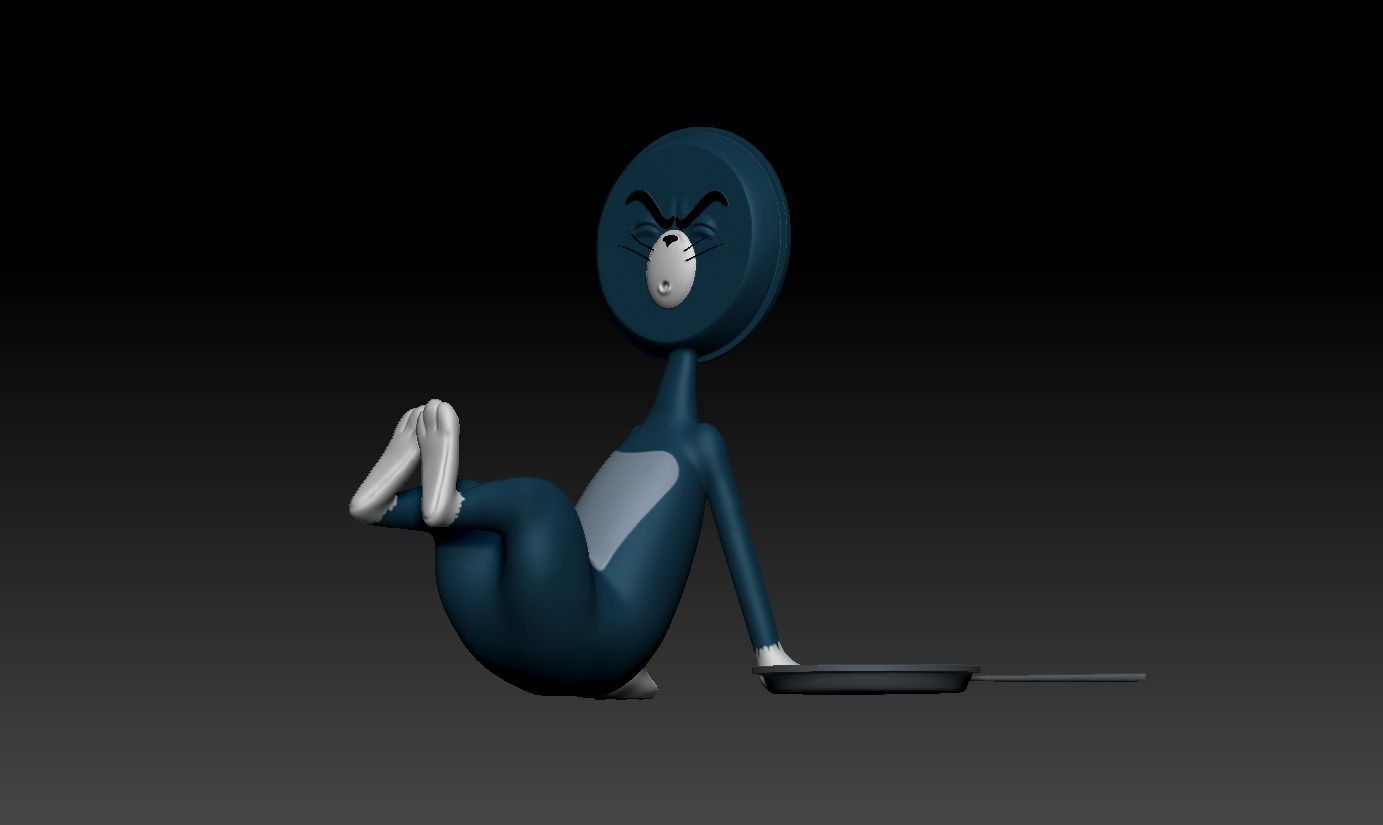 TOM AND JERRY - SHAPES OF TOM - PAN-SHAPED FACE 3D model 3D printable ...