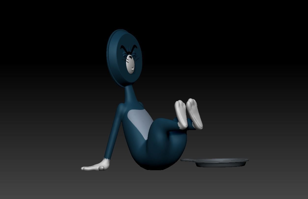 TOM AND JERRY - SHAPES OF TOM - PAN-SHAPED FACE 3D model 3D printable ...