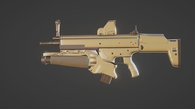 3D model FN SCAR VR / AR / low-poly | CGTrader
