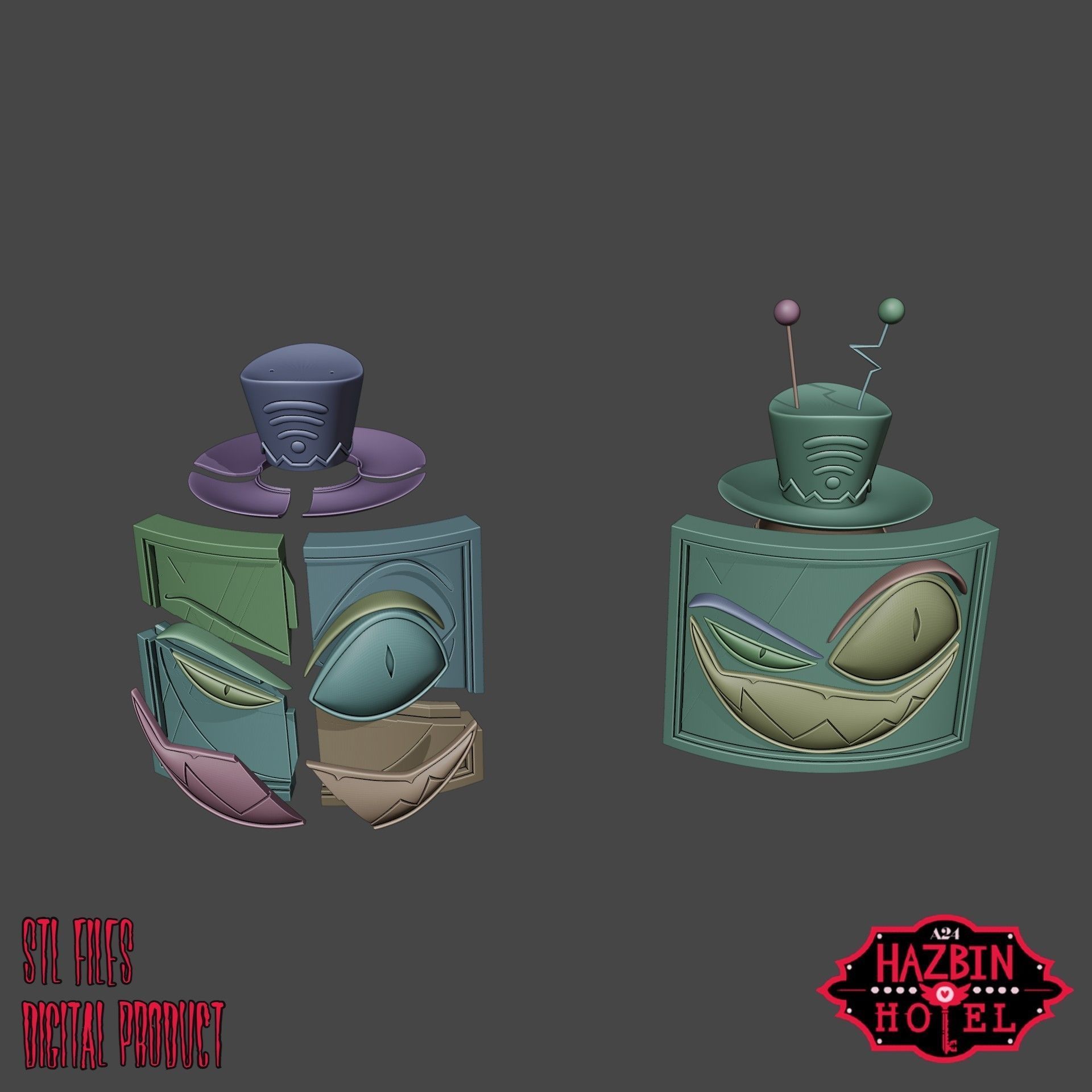 Vox Cosplay Set Hazbin Hotel 3D model 3D printable | CGTrader