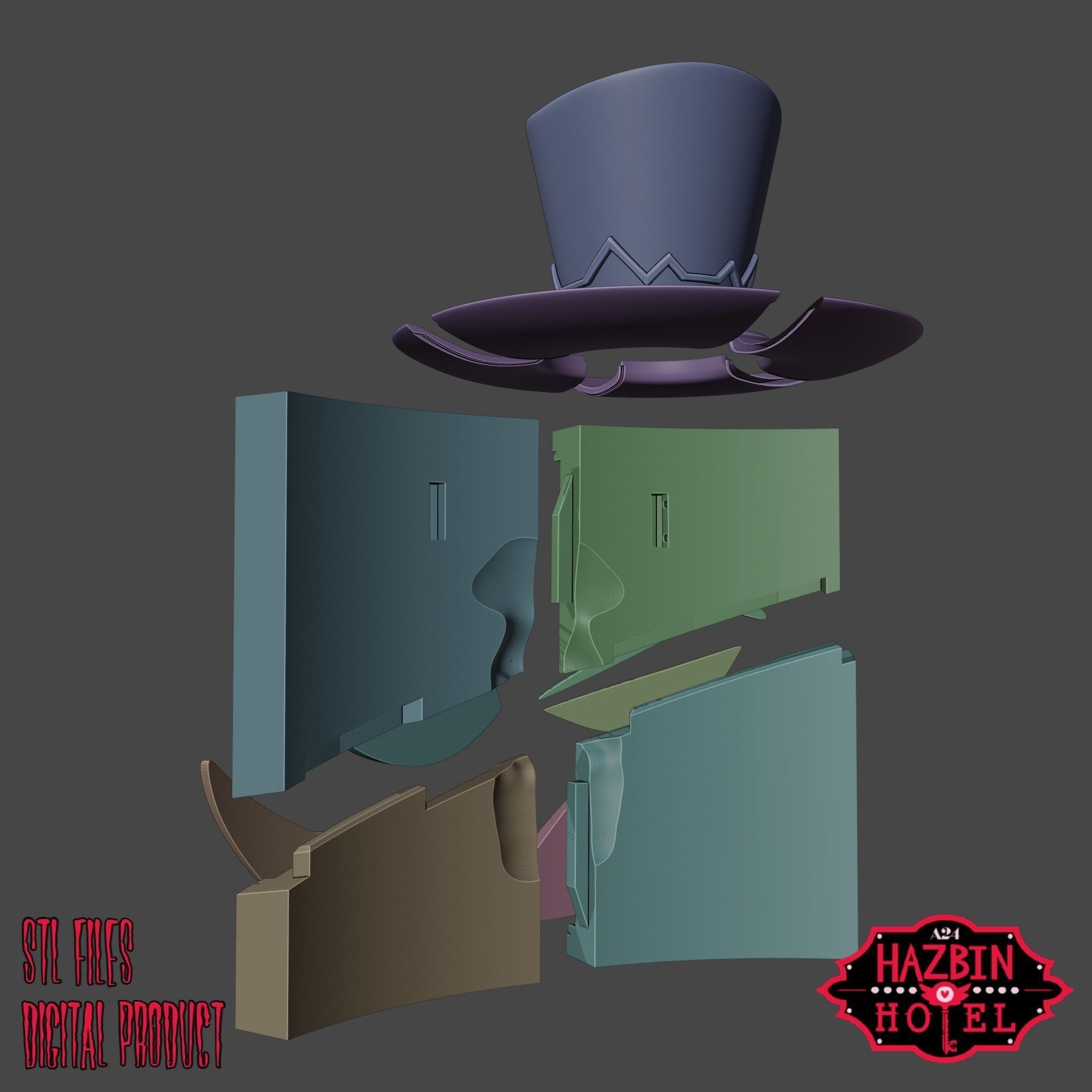 Vox Cosplay Set Hazbin Hotel 3D model 3D printable | CGTrader