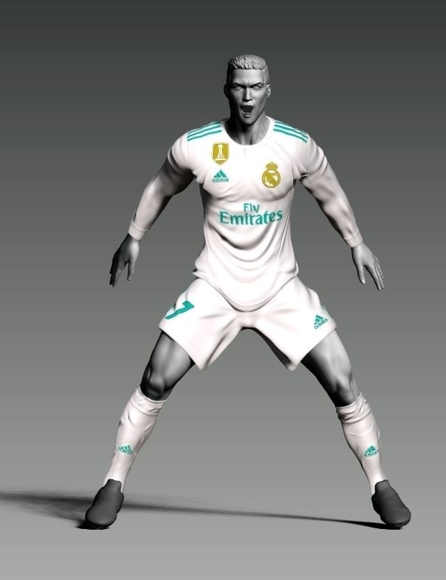 Cristiano Ronaldo CR7 3D model 3D printable | CGTrader