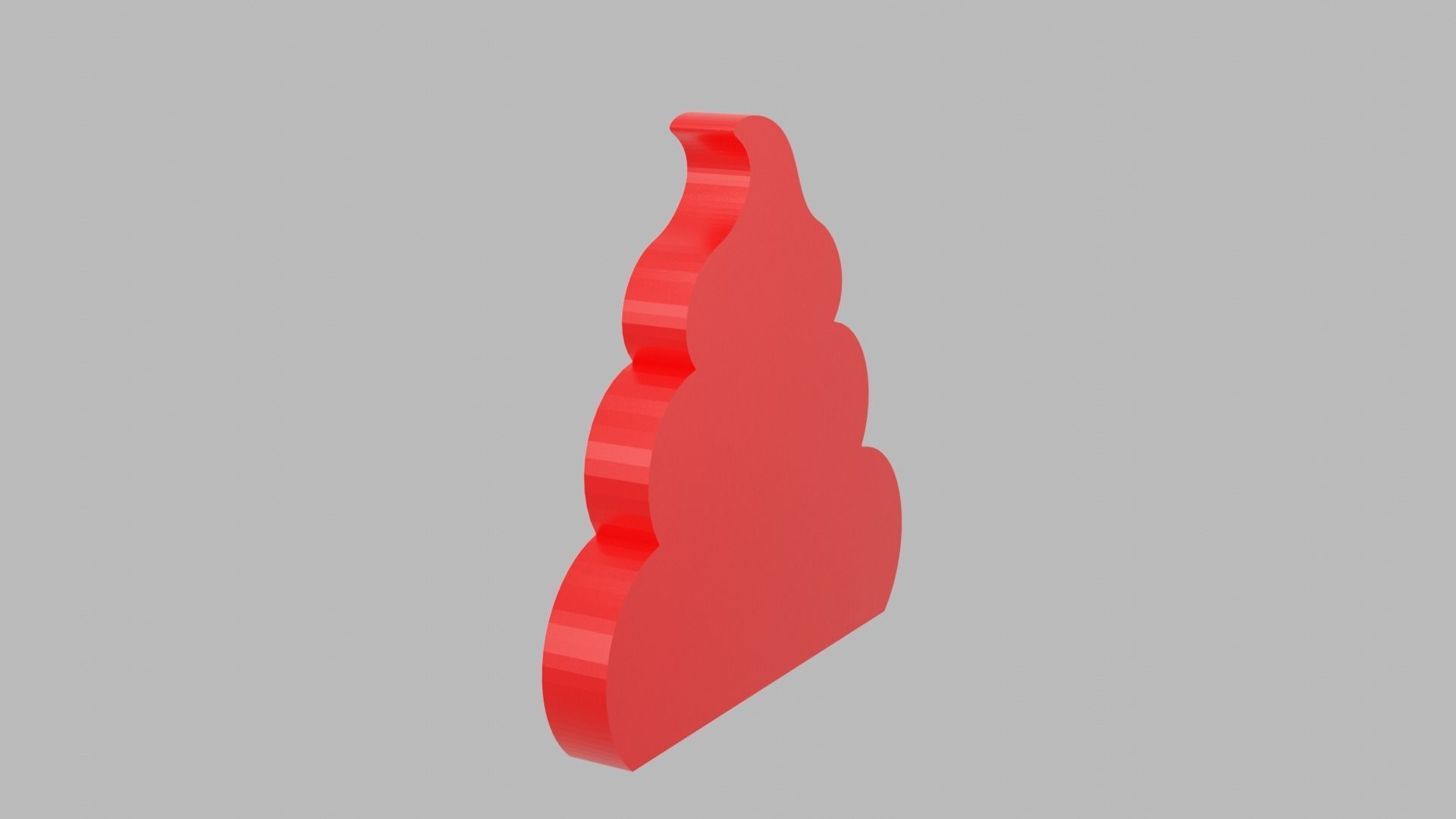 3D model Red Poop Icon VR / AR / low-poly | CGTrader