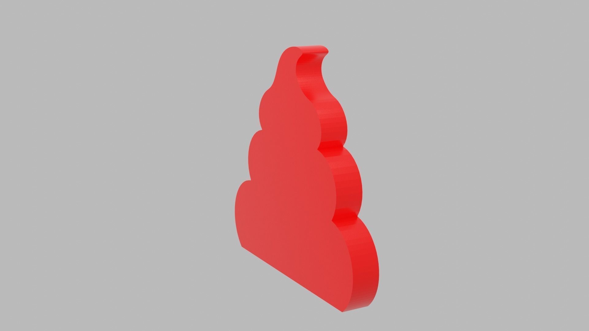 3D model Red Poop Icon VR / AR / low-poly | CGTrader
