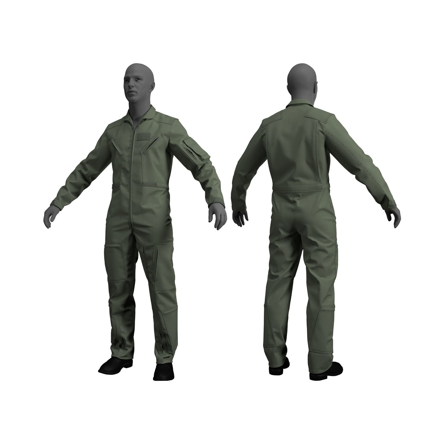 US Flight Suit CWU-27P - Marvelous Designer 3D model | CGTrader