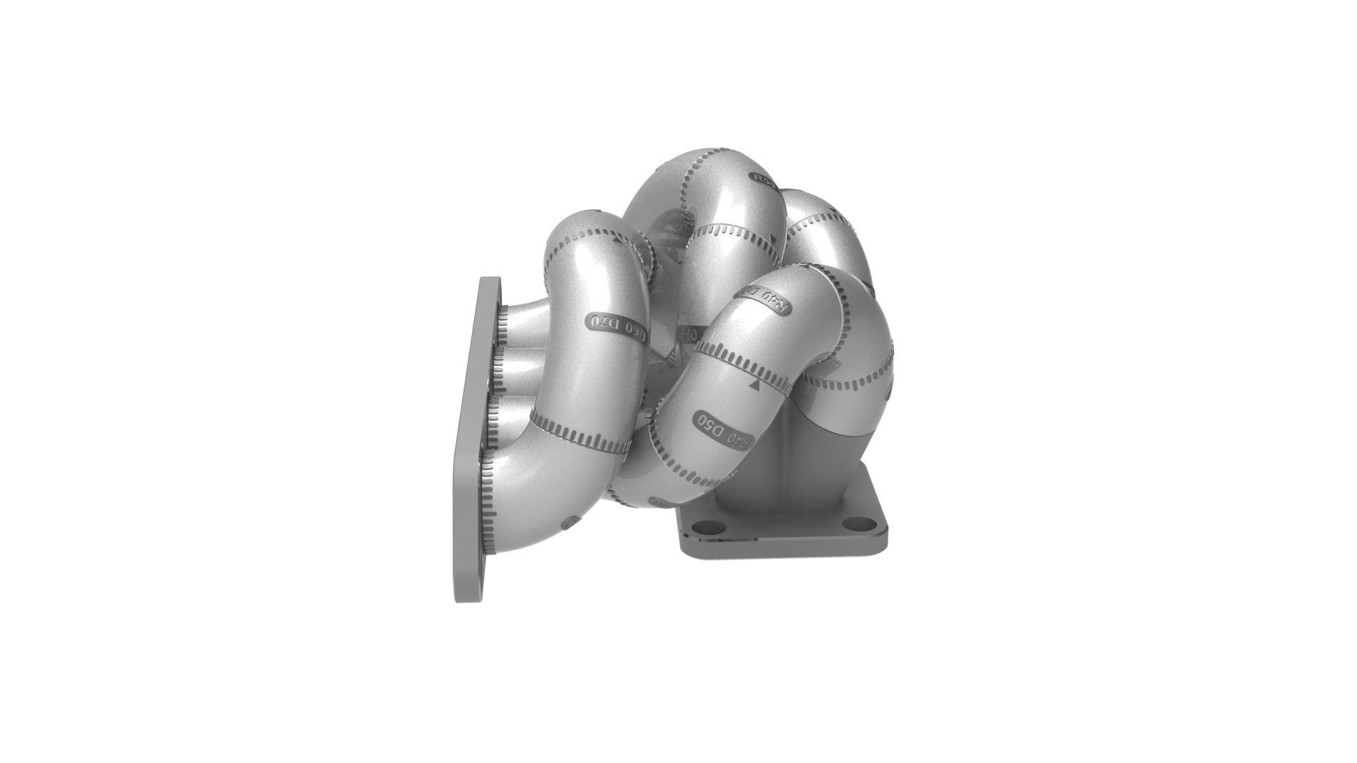 Exhaust Header Turbo Manifold 3D Puzzle Toy 3D model 3D printable ...