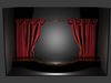 3D model Low Poly Stage with Curtains VR / AR / low-poly | CGTrader