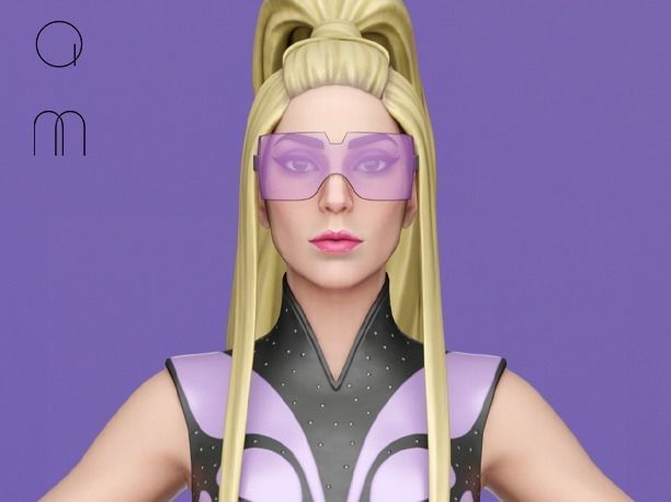 3D model Enigmatic and Chromatica Armor Gaga - Fortnite VR / AR / low ...