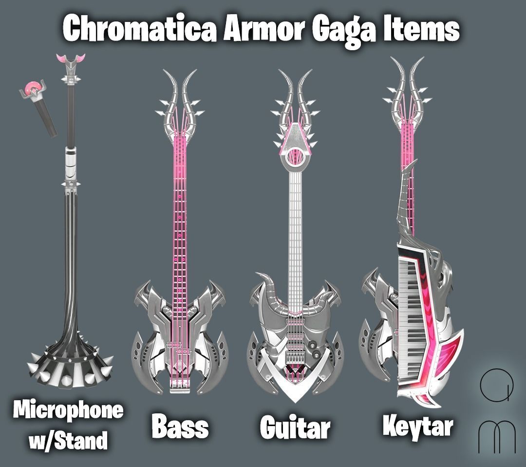 3D model Enigmatic and Chromatica Armor Gaga - Fortnite VR / AR / low ...