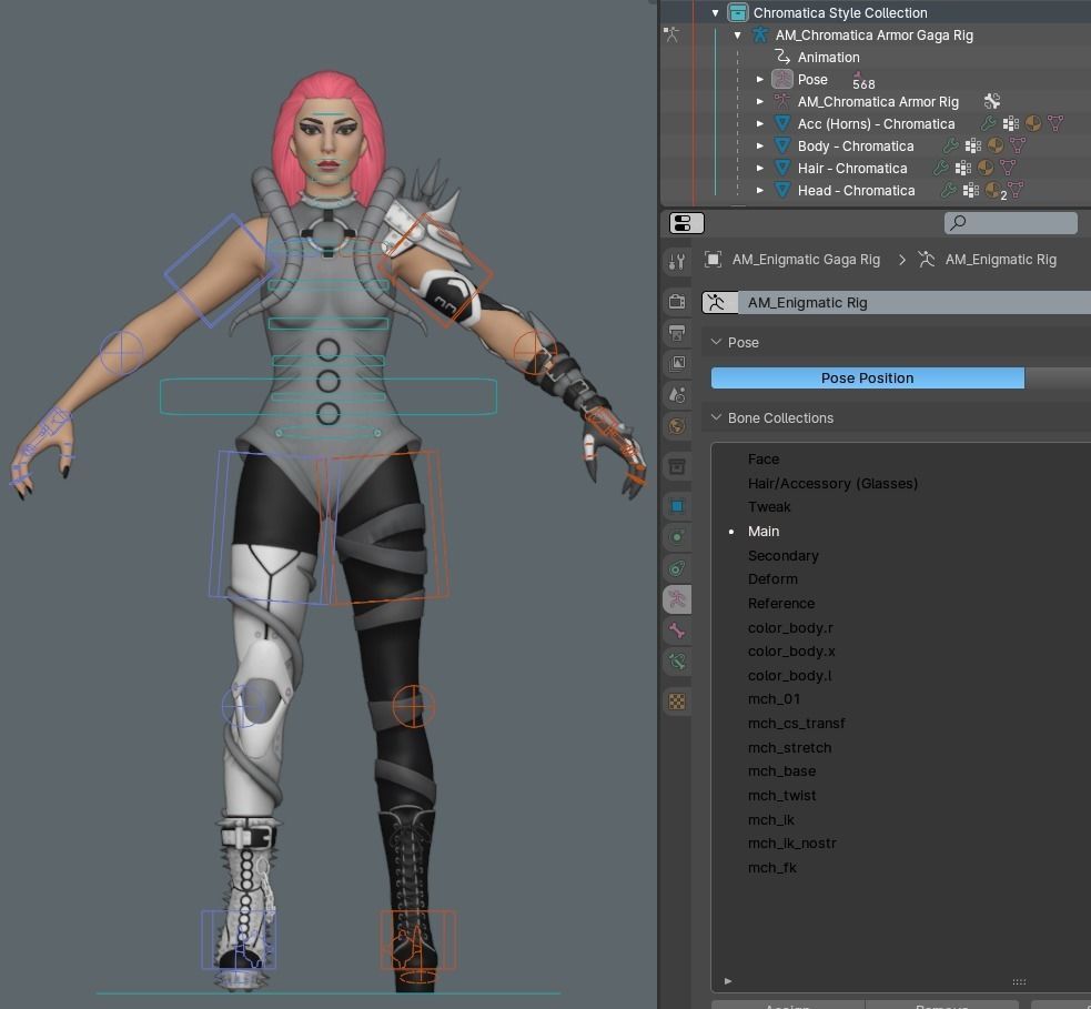 3D model Enigmatic and Chromatica Armor Gaga - Fortnite VR / AR / low ...