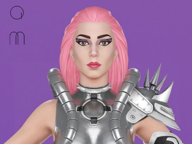 3D model Enigmatic and Chromatica Armor Gaga - Fortnite VR / AR / low ...