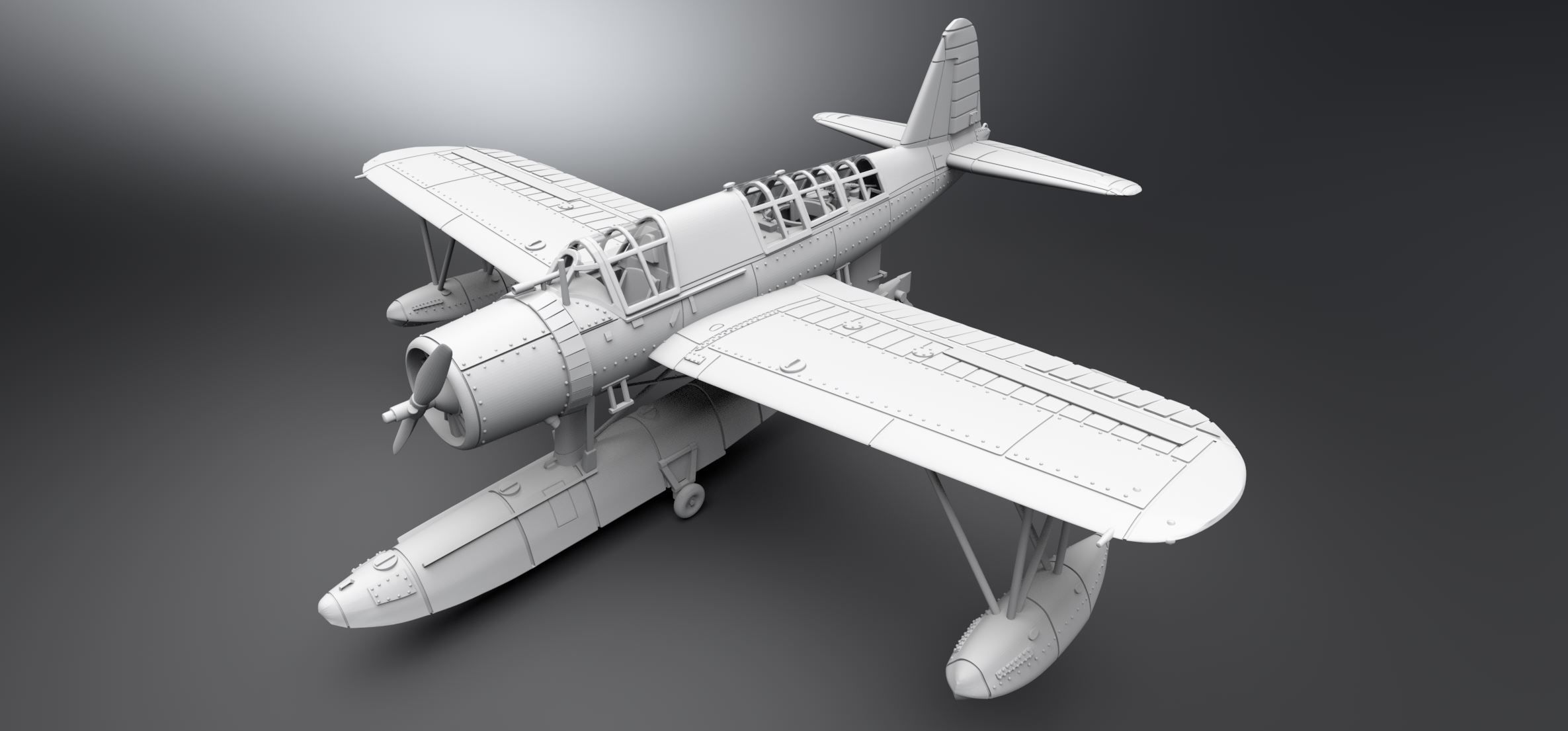 Vought OS2U Kingfisher Scale model 3D model 3D printable | CGTrader