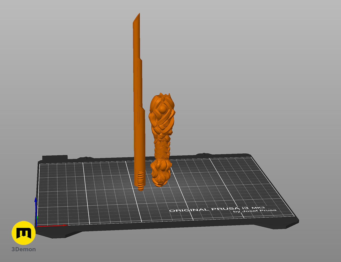 Cyborg wand 3D model 3D printable | CGTrader