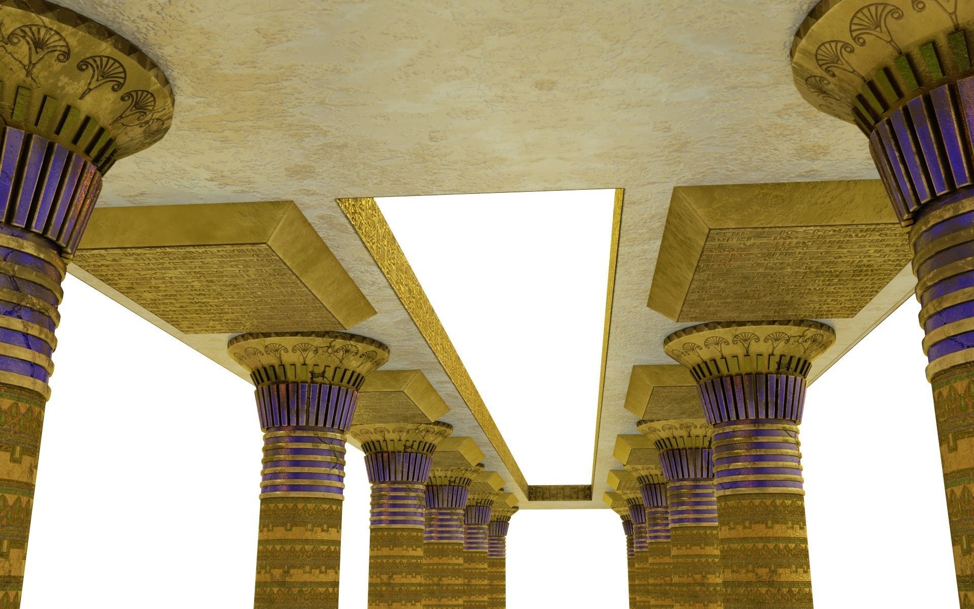 Ancient Egyptian Corridor 3d Model 3D model | CGTrader