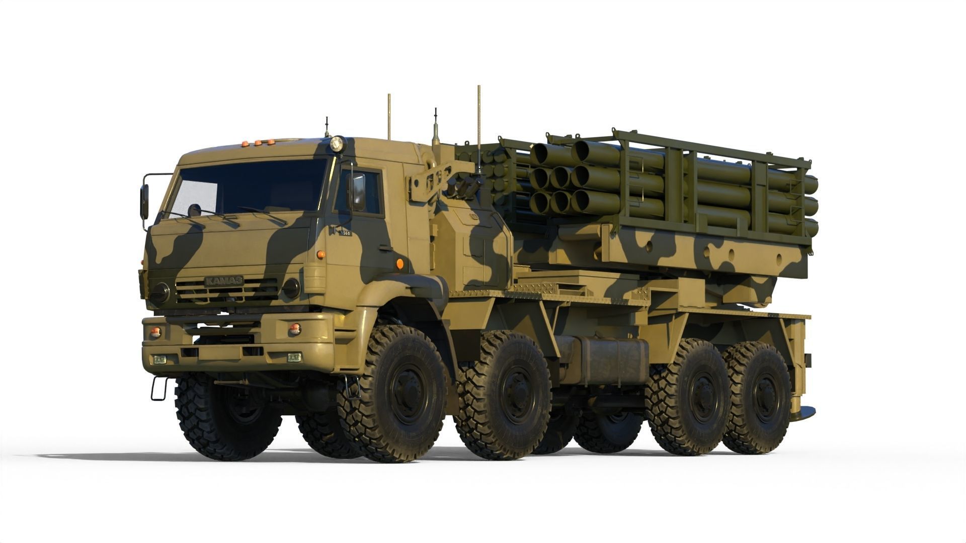 MLRS bicaliber complex Vozrozhdenie 3D model | CGTrader