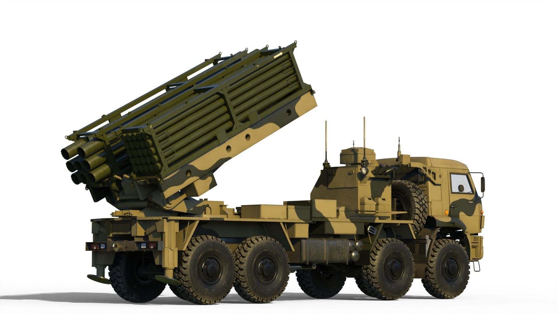 MLRS bicaliber complex Vozrozhdenie 3D model | CGTrader