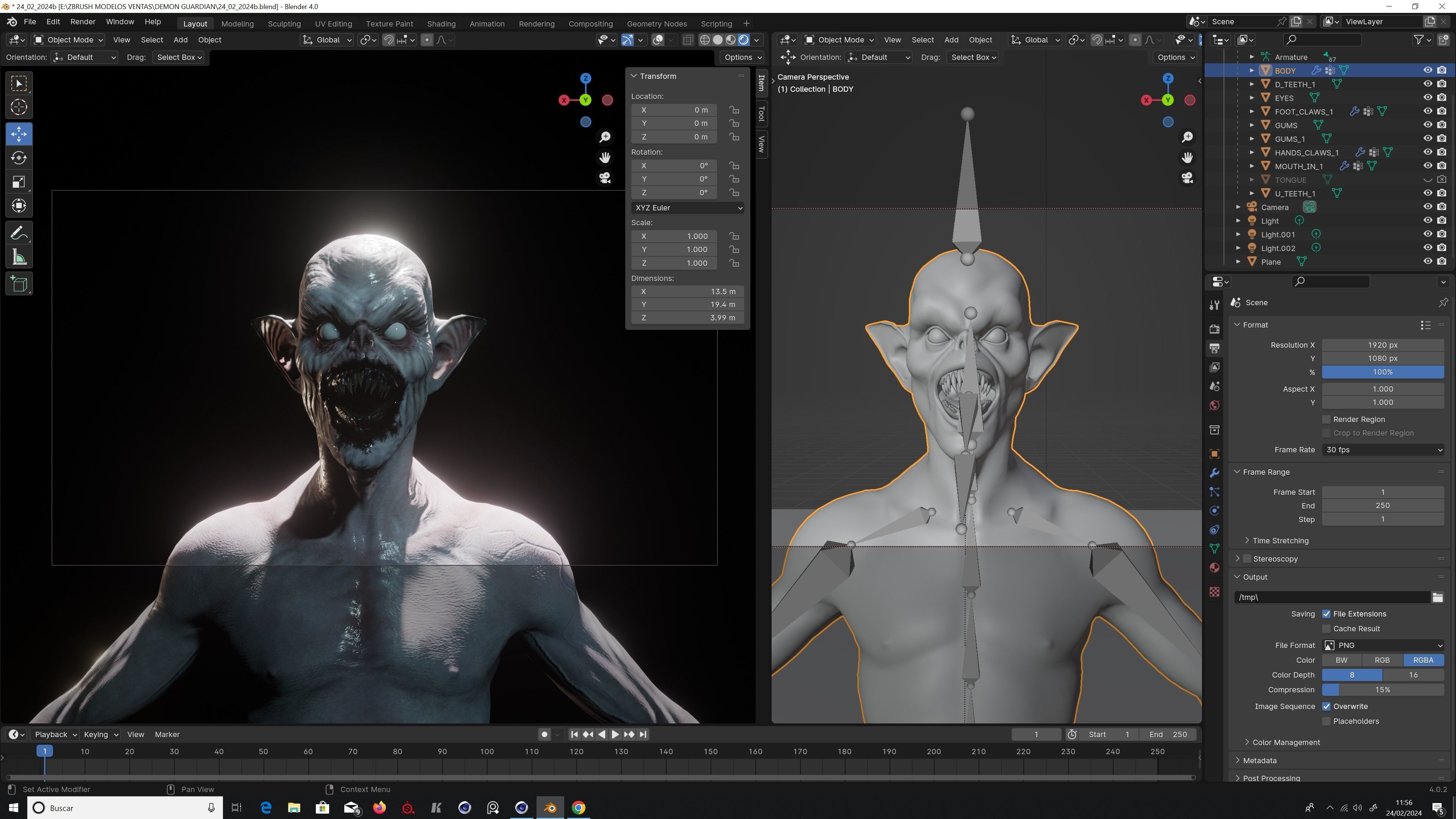 3D model DEMON STALKER VR / AR / low-poly | CGTrader