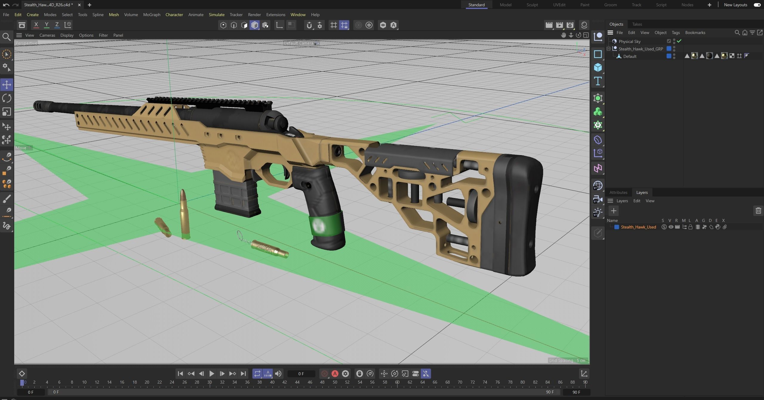 3D model Stealth Hawk VR / AR / low-poly | CGTrader
