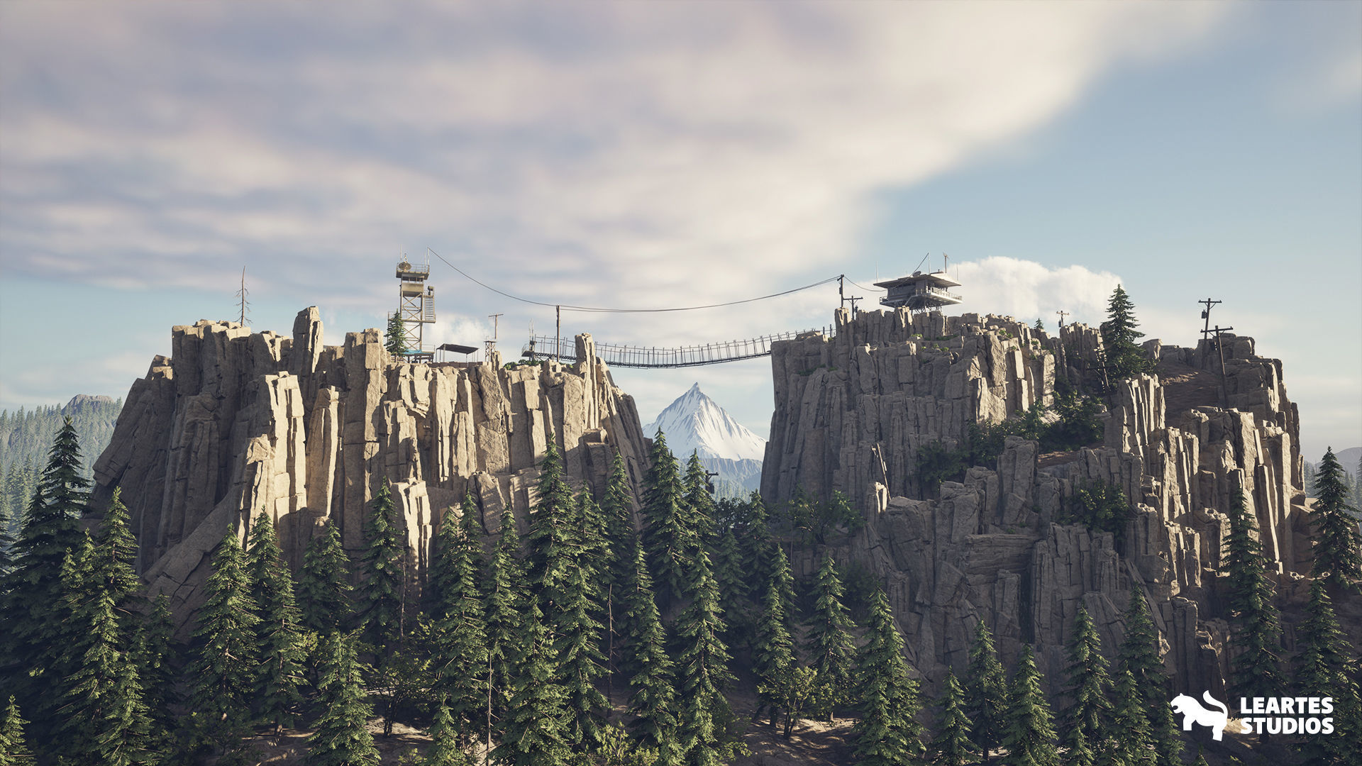 3D model Fire Watch Tower Environment VR / AR / low-poly | CGTrader