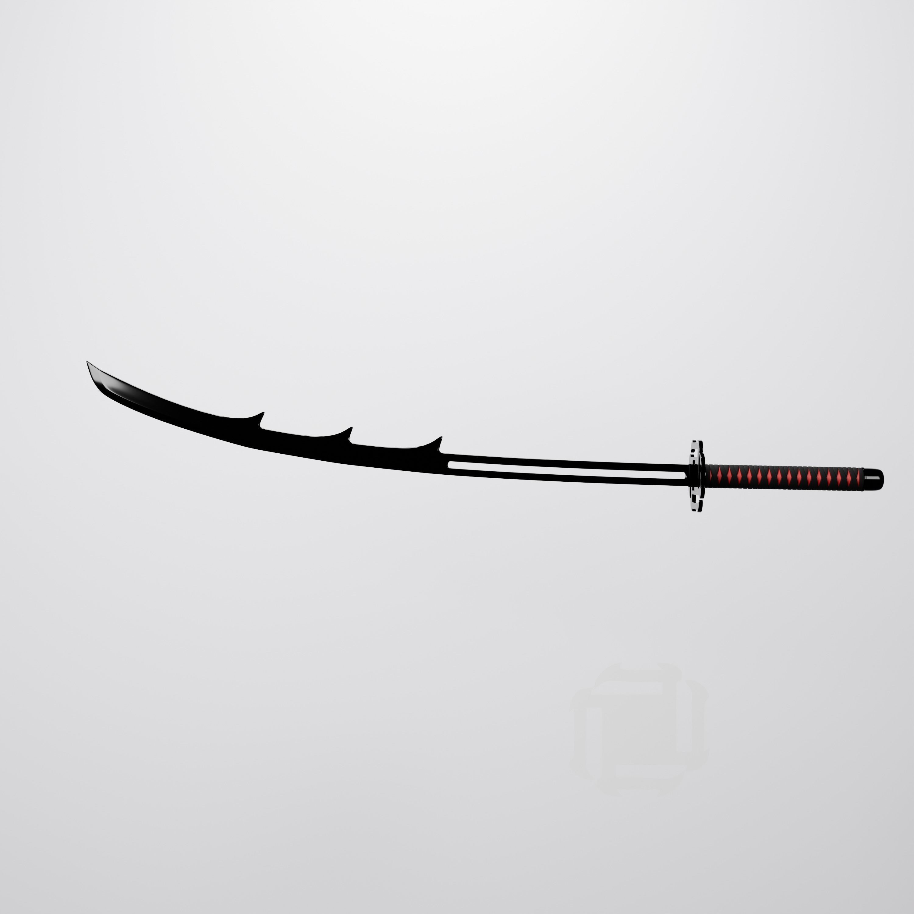 Bleach - Ichigo Sword Bankai Blade Fullbring form tensa zangetsu 3D ...