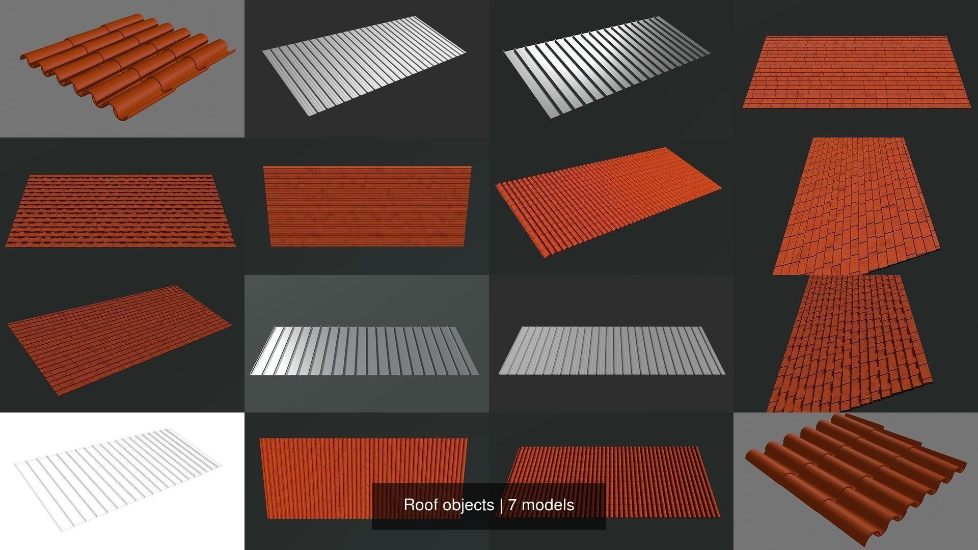 Roof objects 3D Model Collection | CGTrader