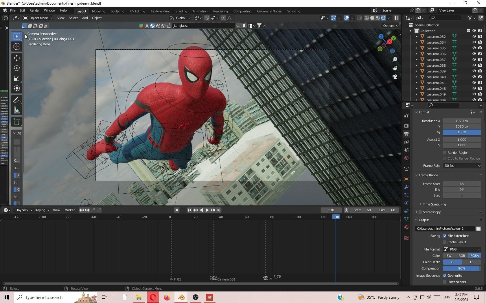 Spiderman animated file full rigged free VR / AR / low-poly 3D model ...