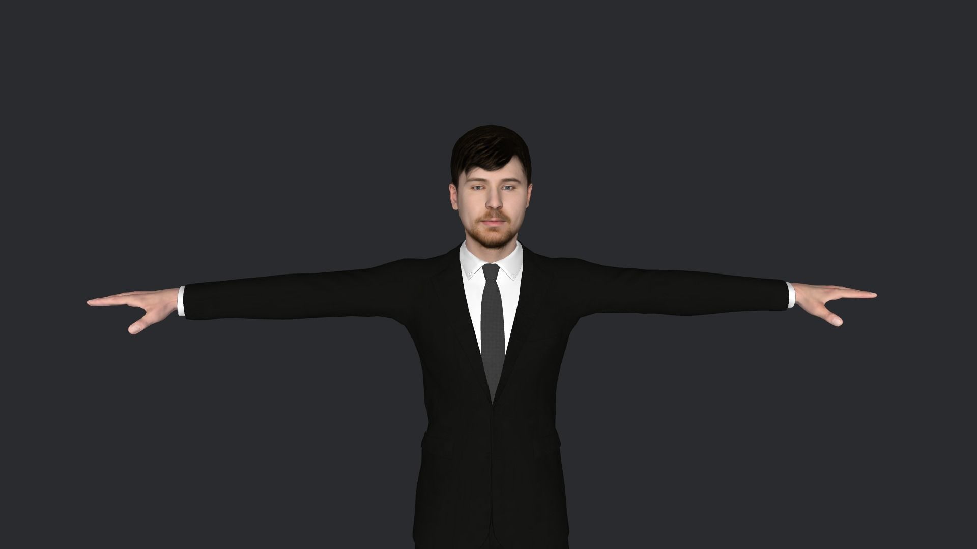 Mr beast Hyper Realistic Full Body Rigged Character 3D model rigged ...