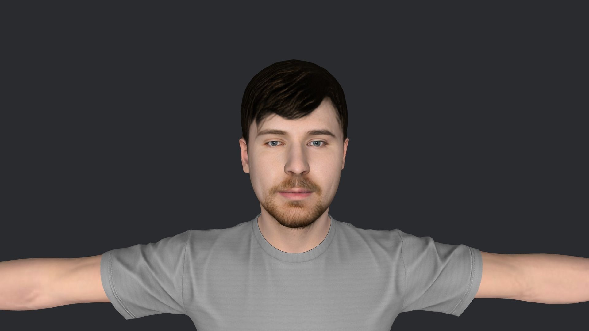 Mr beast Hyper Realistic Full Body Rigged Character 3D model rigged ...