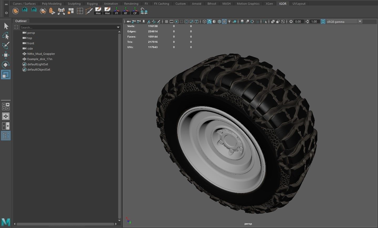 Nitto Mud Grappler 3D model | CGTrader
