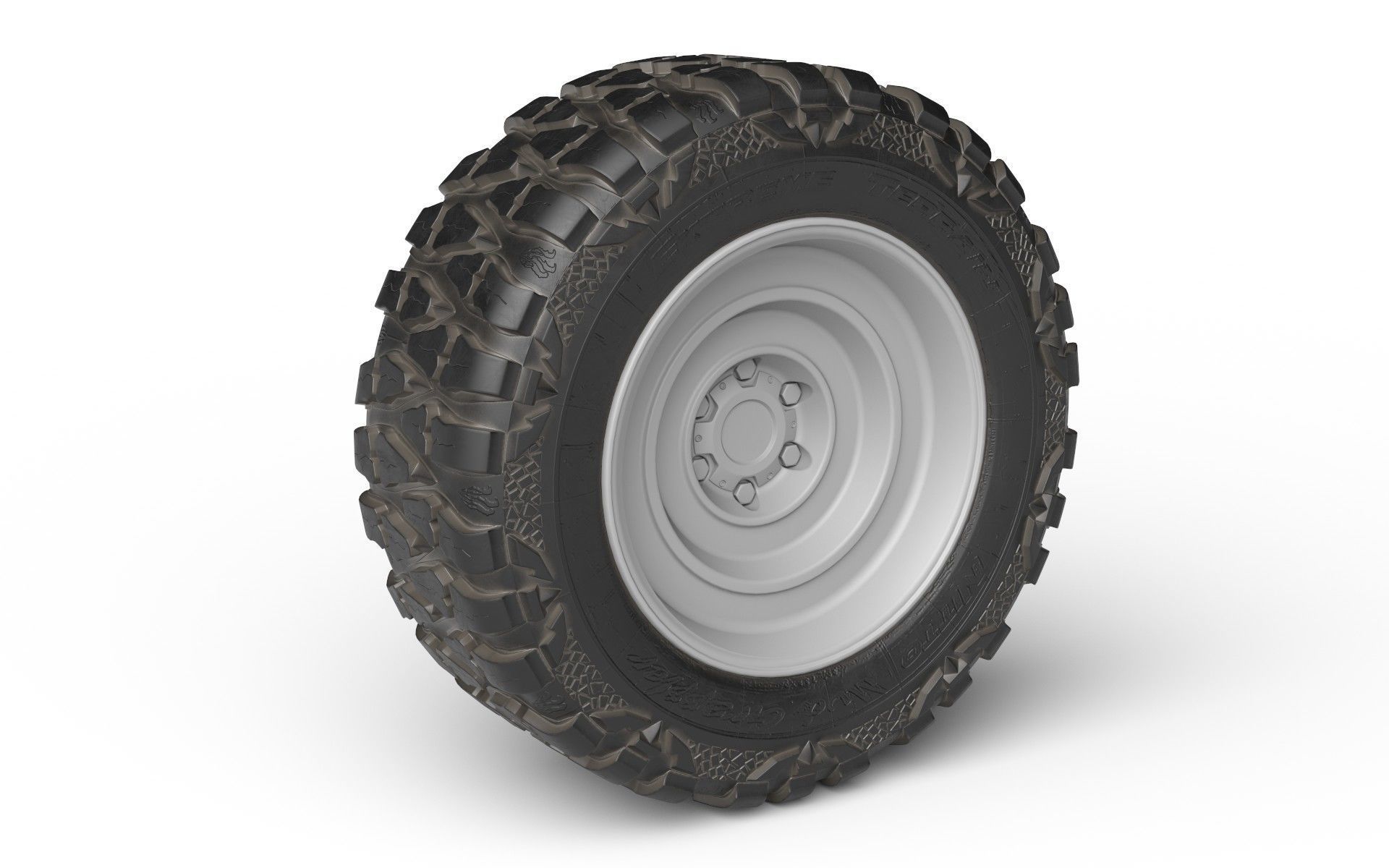 Nitto Mud Grappler 3D model | CGTrader