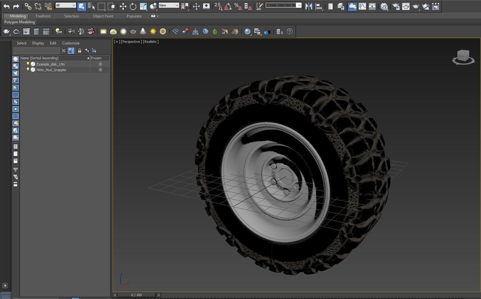 Nitto Mud Grappler 3D model | CGTrader